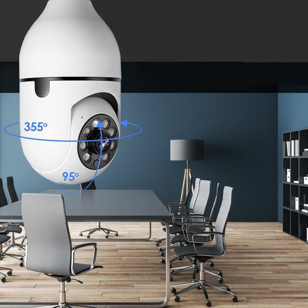 Wireless Indoor / Outdoor Smart HD Light Bulb Security Camera - Junional